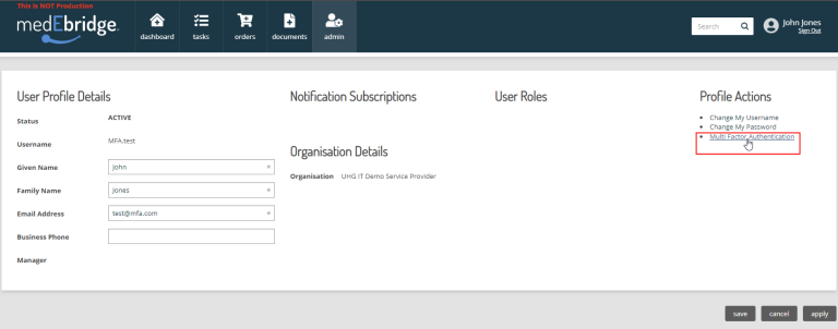 medEbridge® | Multi-factor Authentication